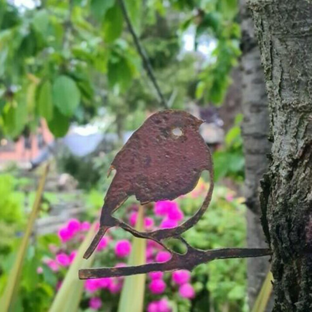 Metal Mini Robin Bird Art Silhouette Decoration Ex... – Grandado