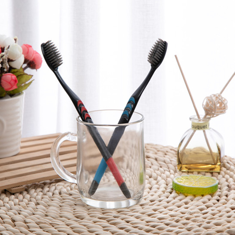 10pcs Toothbrush Adult Bamboo Charcoal Toothbrush ... – Vicedeal