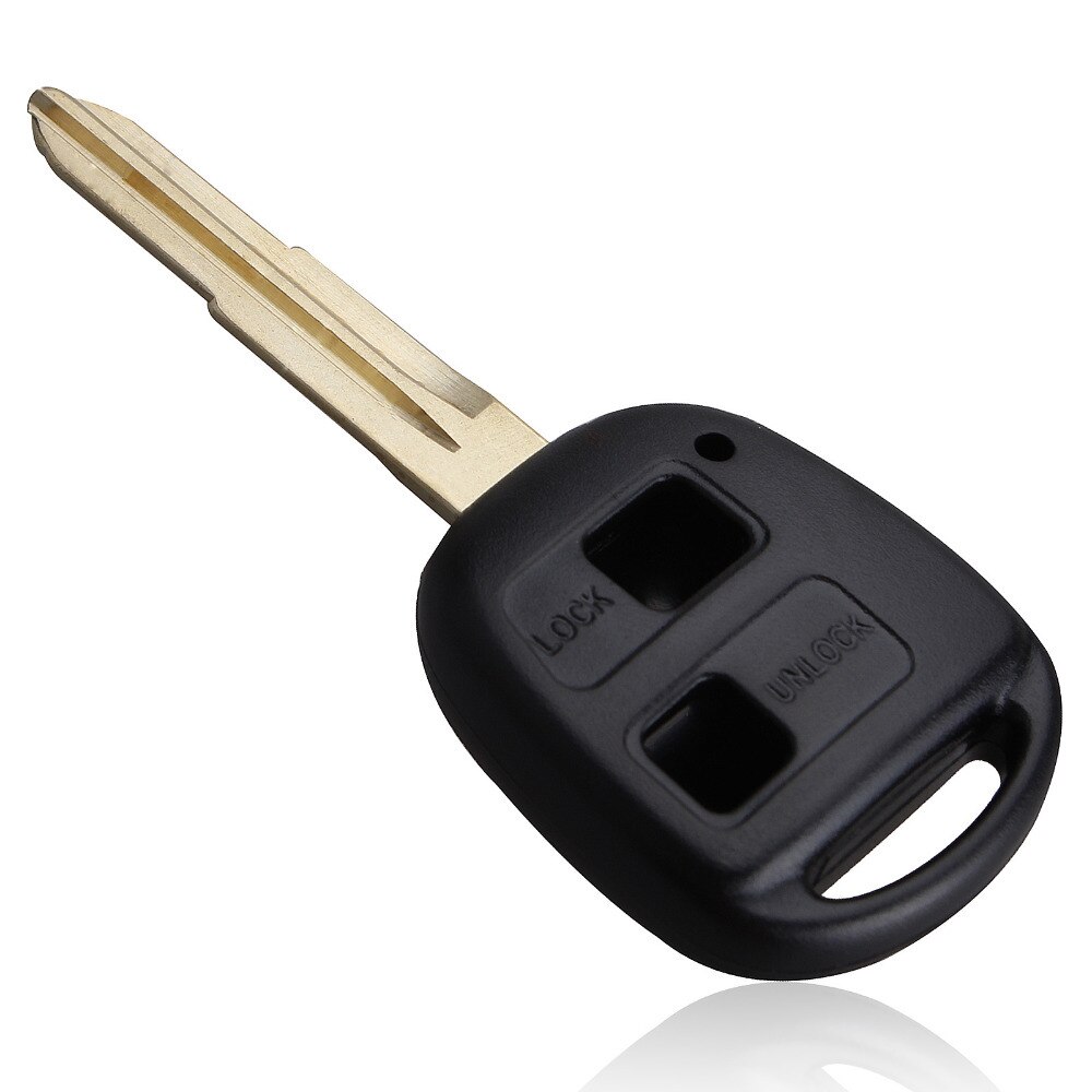 2 Buttons Uncut Blade Remote Car Key Refit Cover C... – Grandado