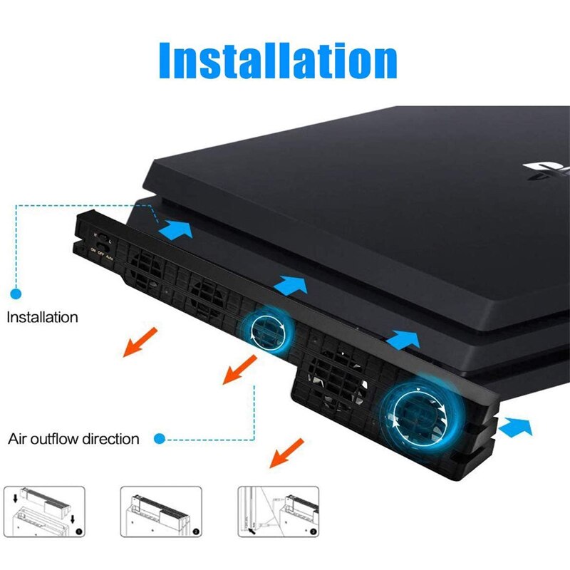 USB External Cooling Fan 5 Fan Turbo Temperature C... – Vicedeal