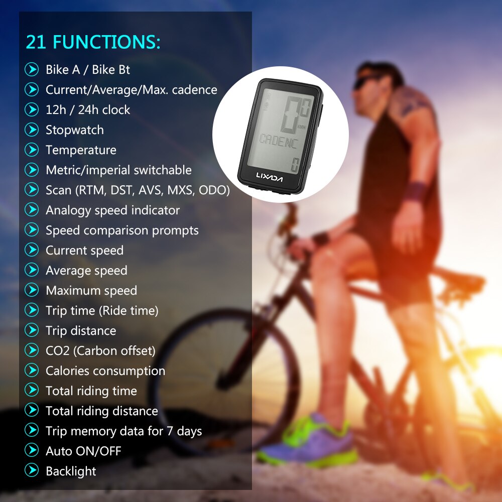 Wireless Bicycle Computer Lixada USB Rechargeable ... – Vicedeal