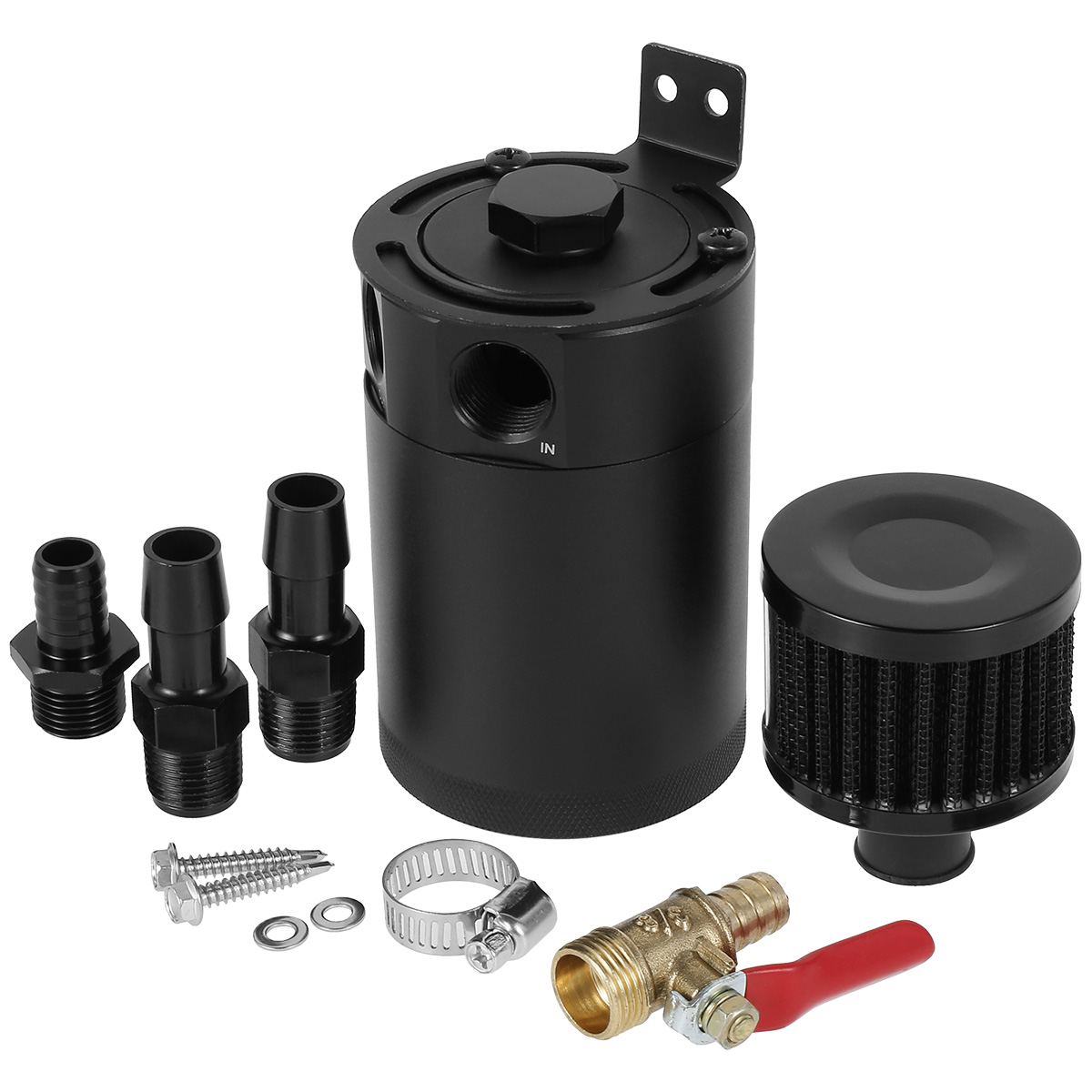 Oil Separator Catch Can Tank Kit with 2 Ports 150m... – Grandado