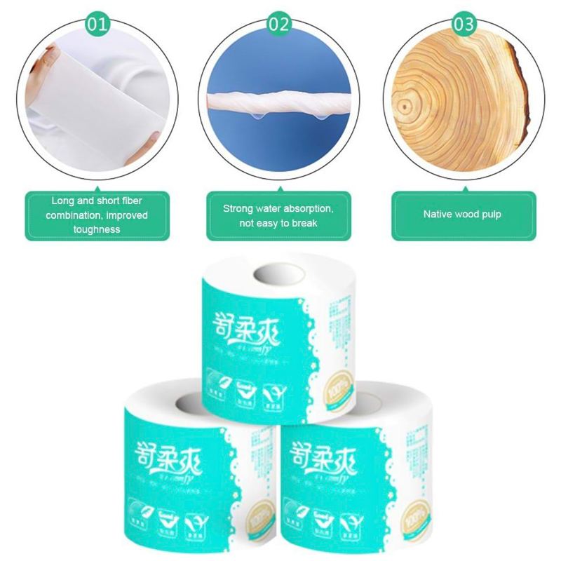 Toilet Paper 10 Rolls 4-Ply Soft Household Toilet ... – Grandado