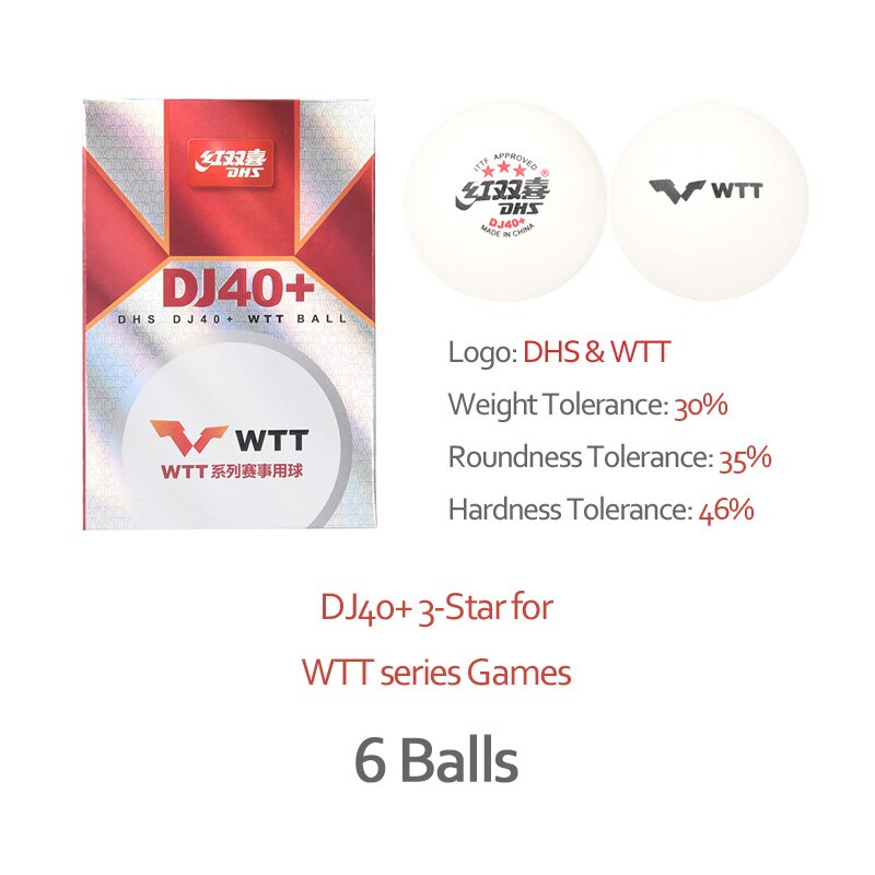 Originele Dhs DJ40 + 3-Ster Pingpong Bal Voor Toky... – Vicedeal