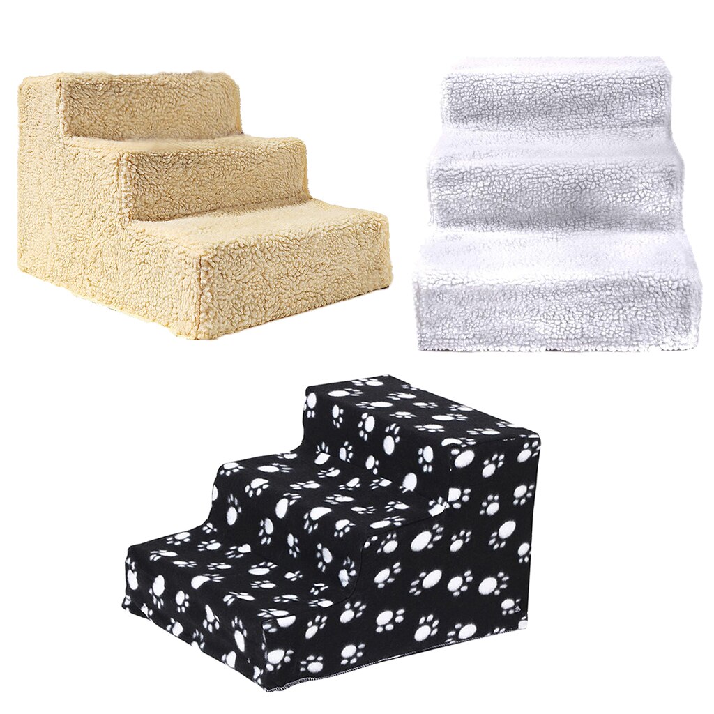 Soft Pet Stairs Cat Dog 3 Steps Ramp Small Climb D... – Grandado