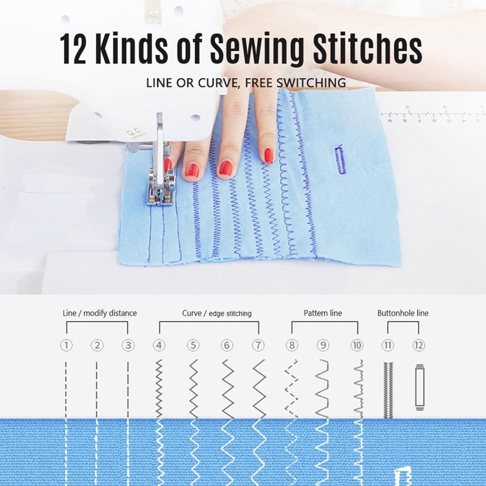 US/EU Plug Sewing Machine Mini Multi-function Dual... – Grandado