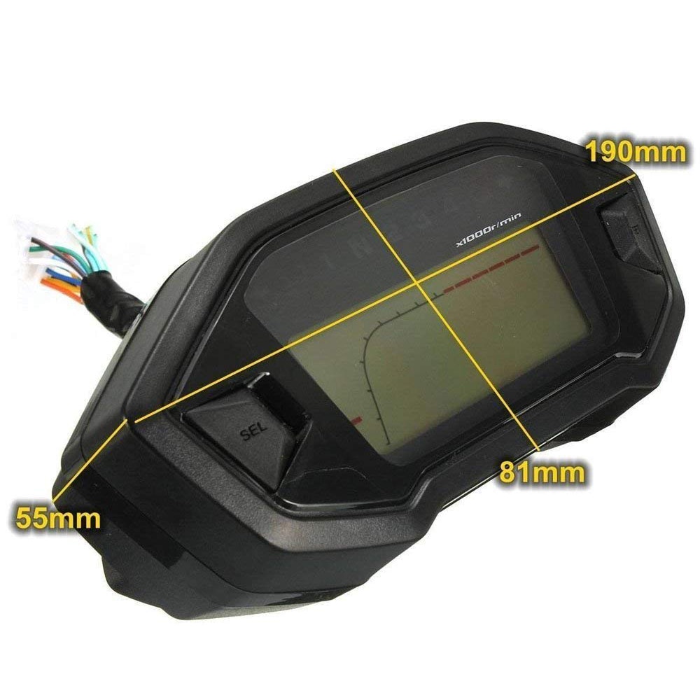 Motorcykel digital kilometertæller speedometer omd... – Grandado