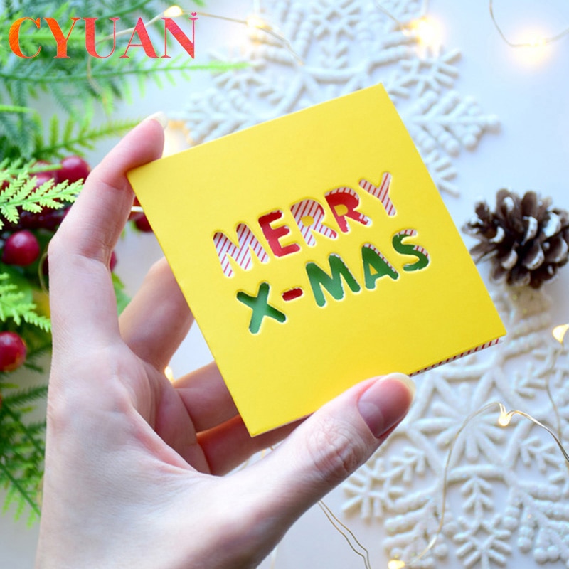 CYUAN 12pcs Merry Christmas Small Greeting Cards K... – Vicedeal