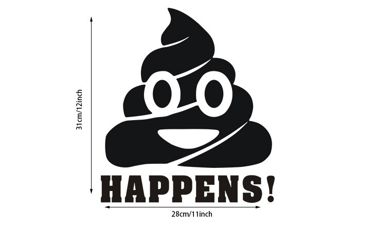 Grappig Toilet Muursticker Cartoon Badkamer DIY St... – Grandado