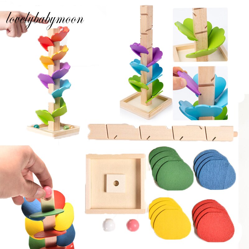Colorful Tree Marble Ball Run Track Building Block... – Vicedeal