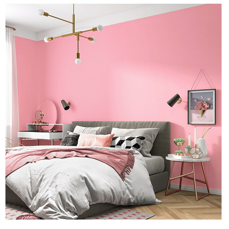 Ins pink wallpaper girl bedroom lovely princess pi... – Grandado