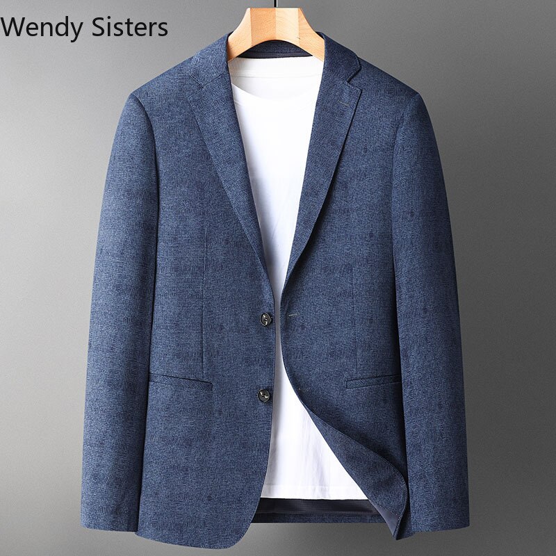 Brand Spring Mens Blazer Jacket Blue Light Busines... – Vicedeal