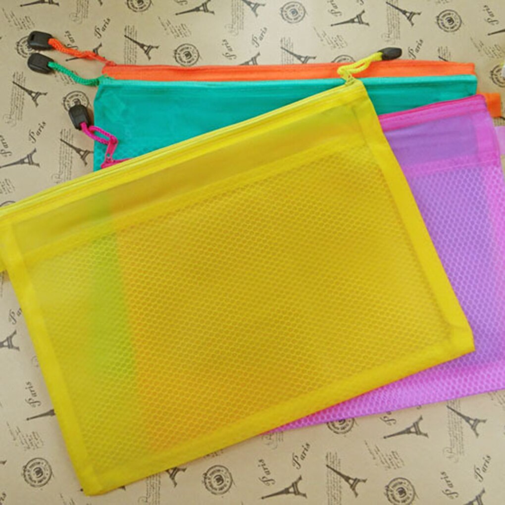 A4/A5/A6/B5 Transparante Dubbele Grids Rits Pvc Do... – Grandado