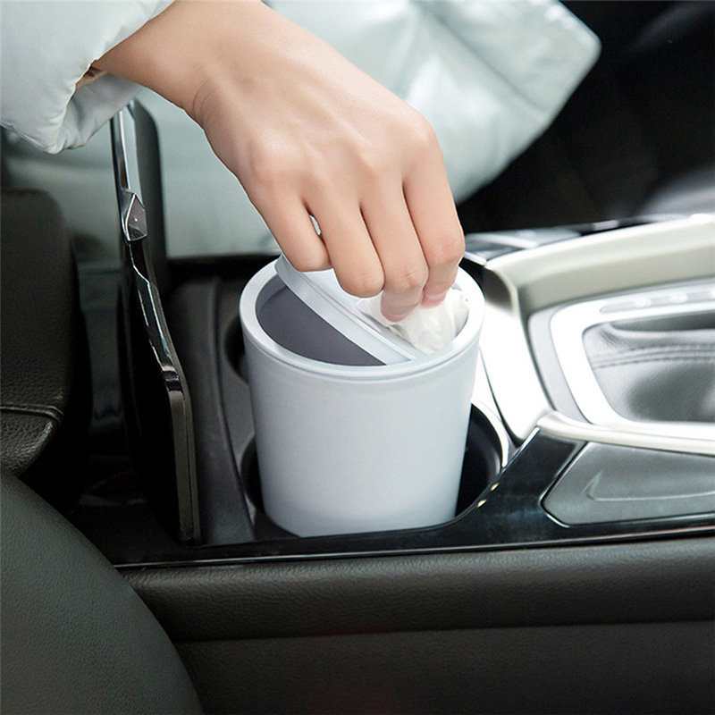 16.5x8cm Waste Bin Small Trash Can Mini Desktop Li... – Vicedeal