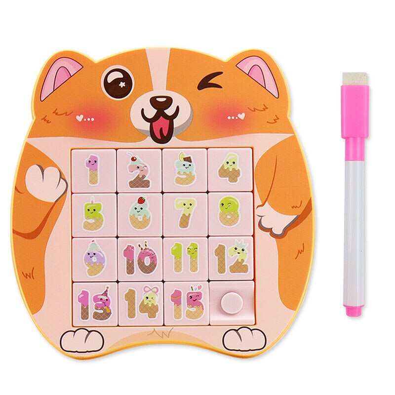 16-Grid Children's Magnetic Puzzle Number Alph... – Grandado