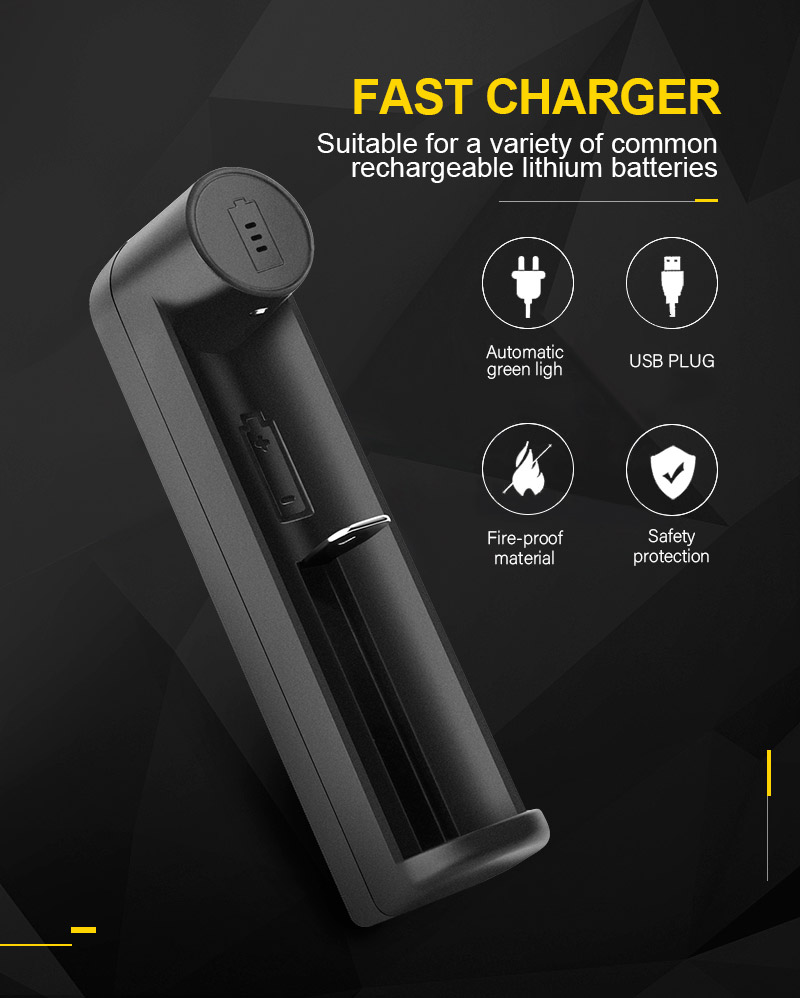 PHOMAX 1-slot LED smart indicator fast charging 18... – Grandado
