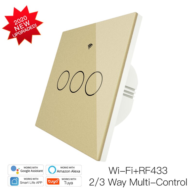 86 Model Upgraded WiFi Wall Touch Home Smart Light... – Vicedeal