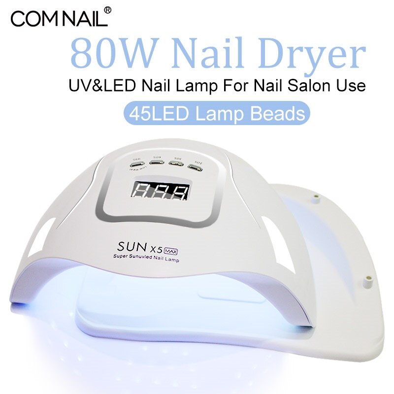 SUNX5 Max 80W Led Lamp Nail Droger 45 Leds Uv Ijs ... – Grandado