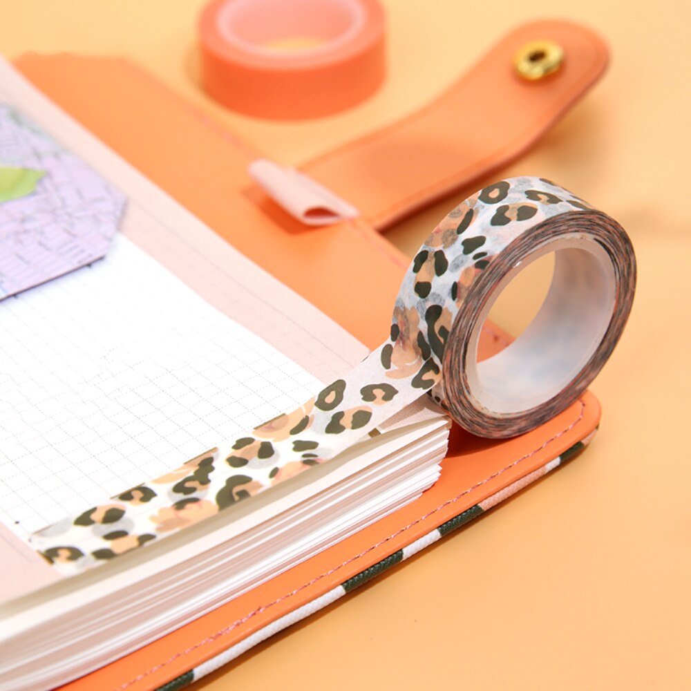Leopard Washi Tape Set of 3 Rolls 15MM Width Paper... – Grandado