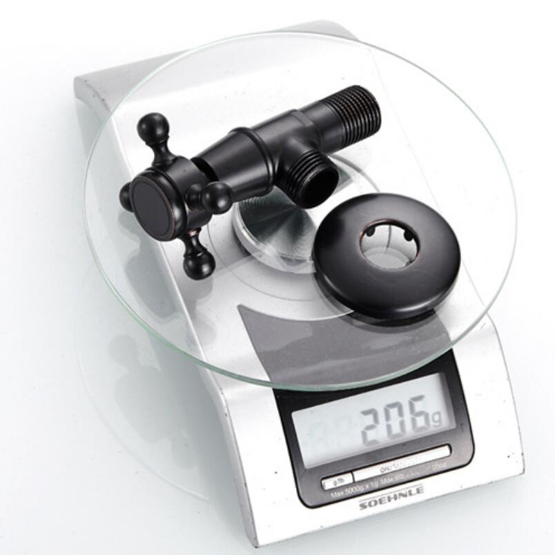 Black Brass Triangle Valve Water Control Valve Bat... – Grandado