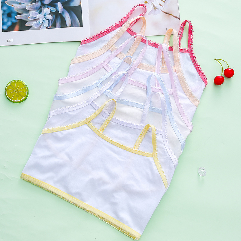 3Pcs Girls Bra Underwear Vest Small Sling Developm... – Grandado