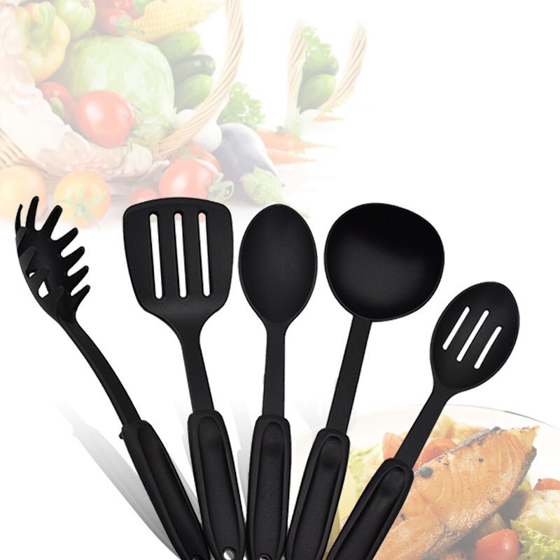 Nylon Ladle Spoon Kitchen Soup Spoon Cookware Blac... – Vicedeal
