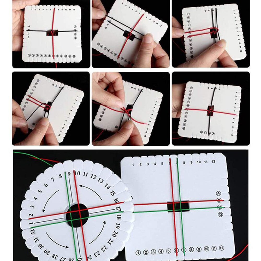 Round Square Kumihimo Beading Cord Disc Disk Braid... – Grandado