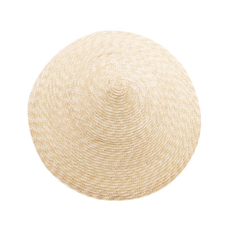 Large Brim Conical Natural Color Bamboo Rain Straw... – Grandado