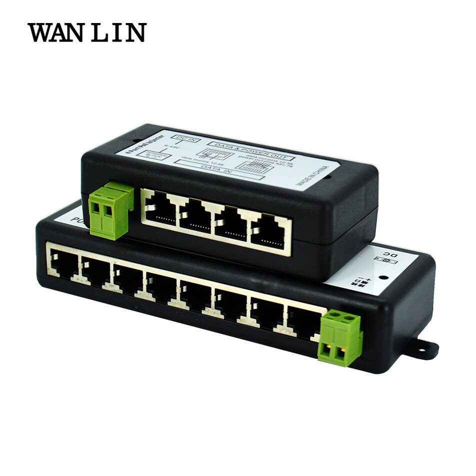 WANLIN 4CH 8CH PoE Injector for Surveillance POE I... – Grandado