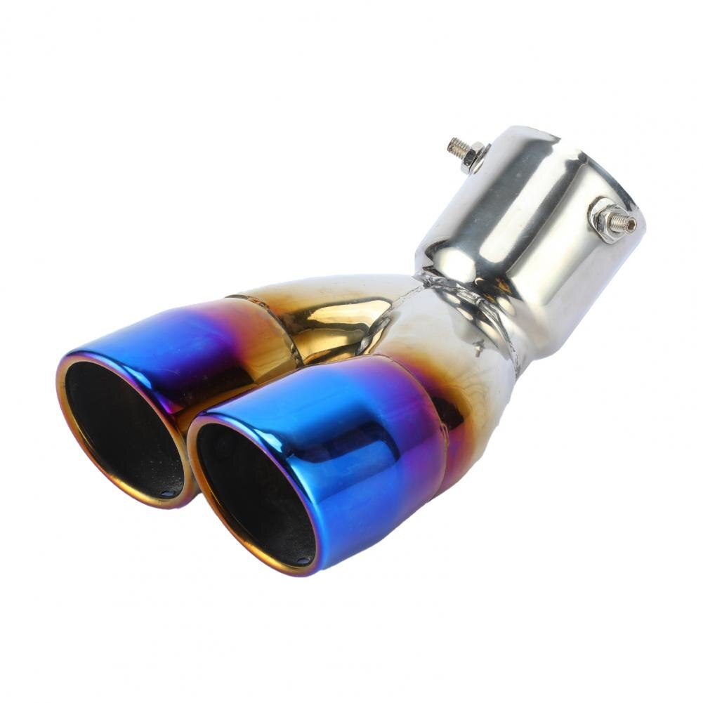 Double Outlet Hard 70MM Bent Exhaust Tip Tail Thro... – Grandado