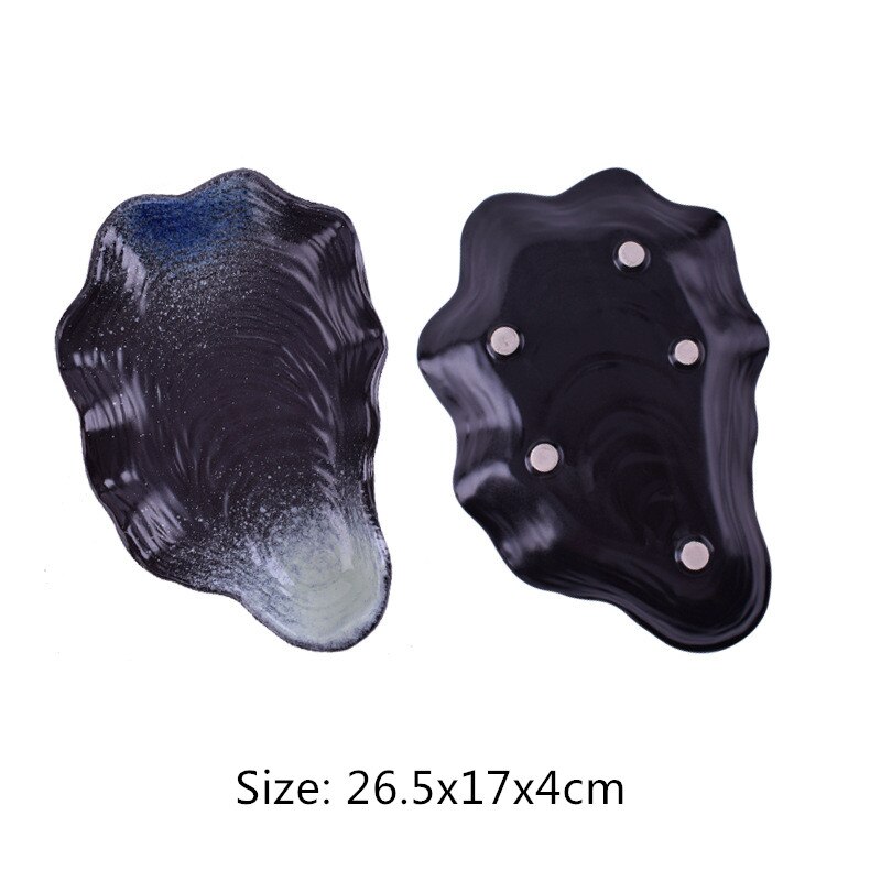 Japanese Pearl Shell Ceramic Dish Tray Irregular P... – Vicedeal
