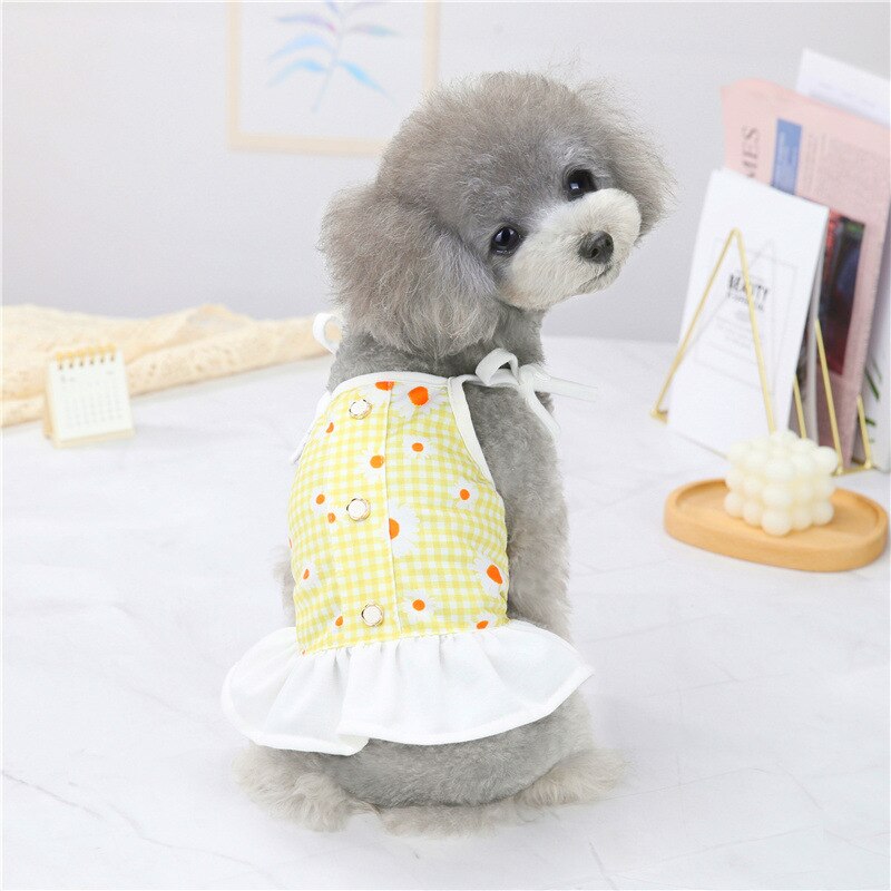 Bonito vestido para perros, falda, vestido para pe... – Grandado
