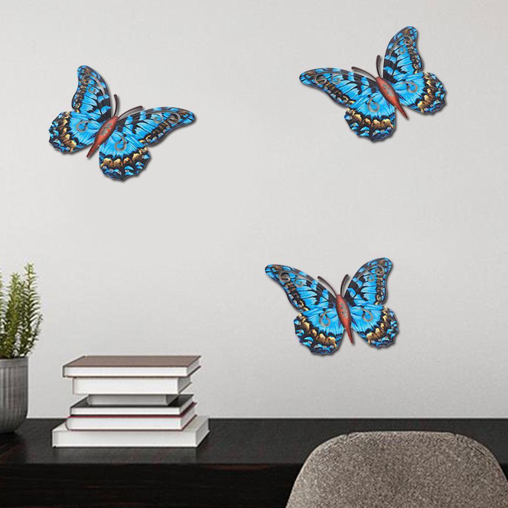 Butterflies Art Wall Decoration Beautiful Colorful... – Grandado