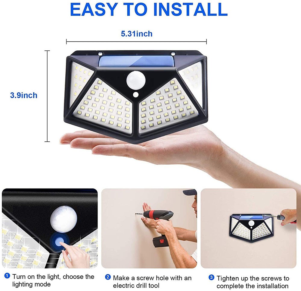 100LEDs Solar LED LIGHT LED Outdoor Garden Lamp Hu... – Grandado
