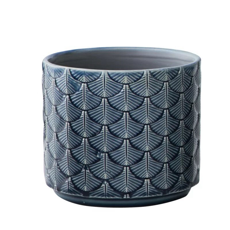 Strongwell Nordic Ceramic Flower Pot Antique Relie... – Grandado