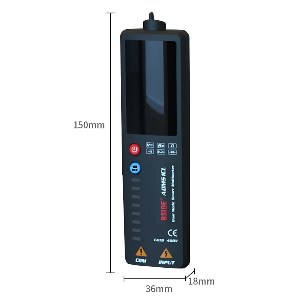 ADMS1CL Digital LCD Multimeter 3-Line Display Auto... – Grandado