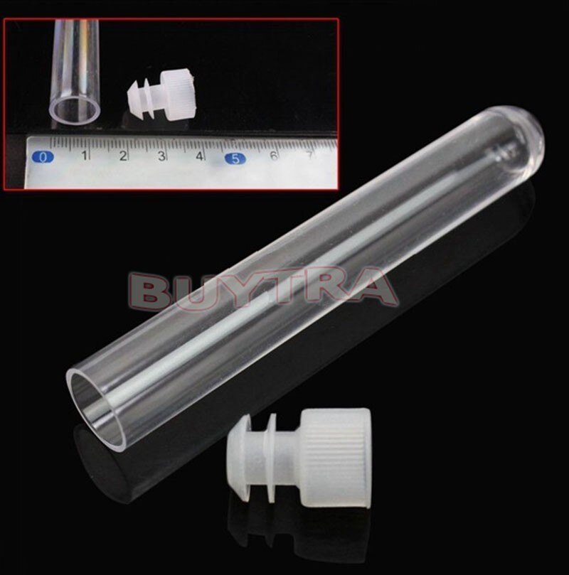 20 PCS Plastic Test Tube With Plug Clear Like Glas... – Vicedeal