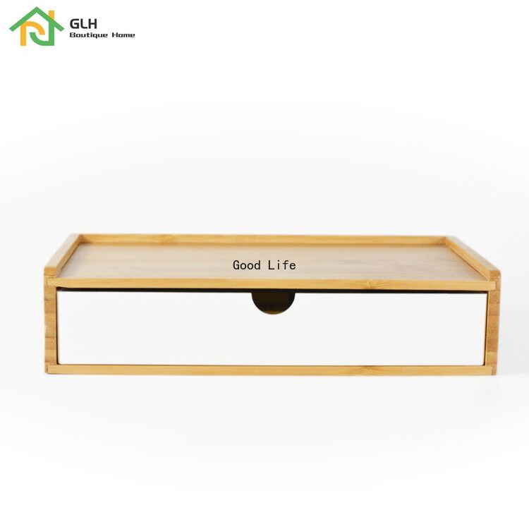 Bamboo Hotel Toiletries Storage Organizer Pull-out... – Grandado