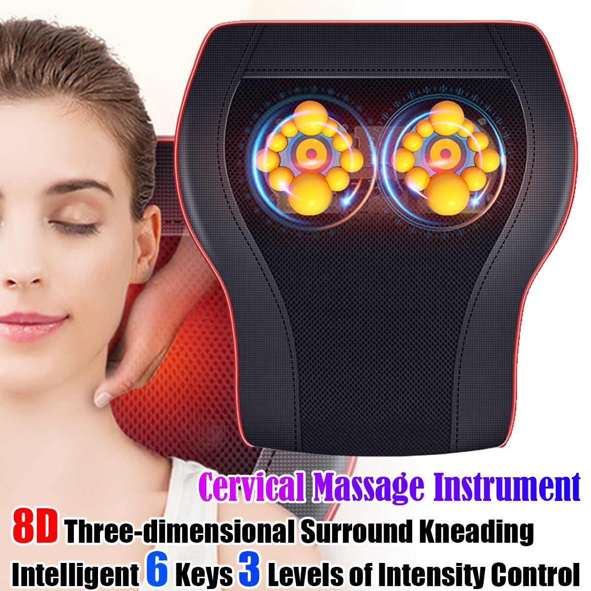 12V Head Neck Massager Car Home Cervical Shiatsu M... – Vicedeal
