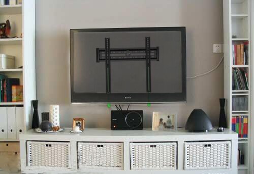 Rack de tv fixo universal, com painel plano, 32 po... – Vicedeal