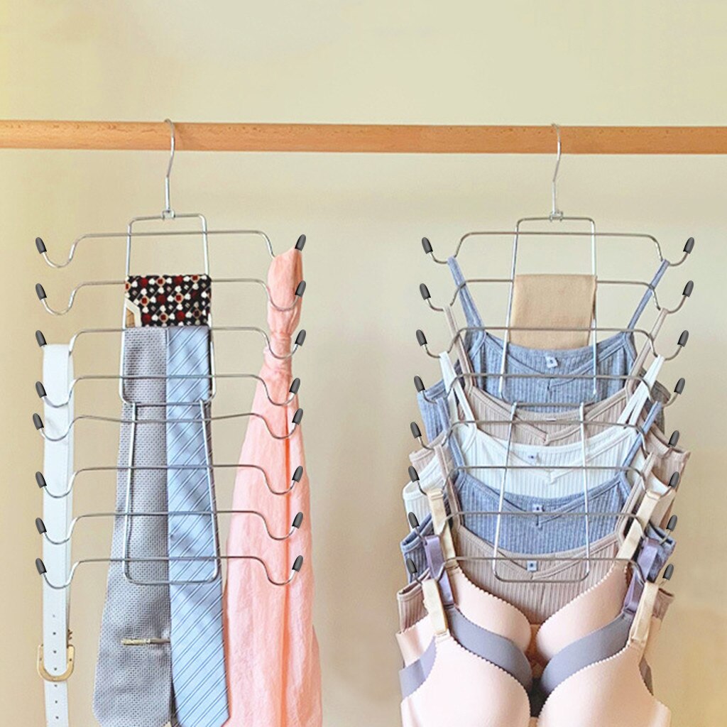8 Tier Multi-function Foldable Clothes Hanger Unde... – Vicedeal