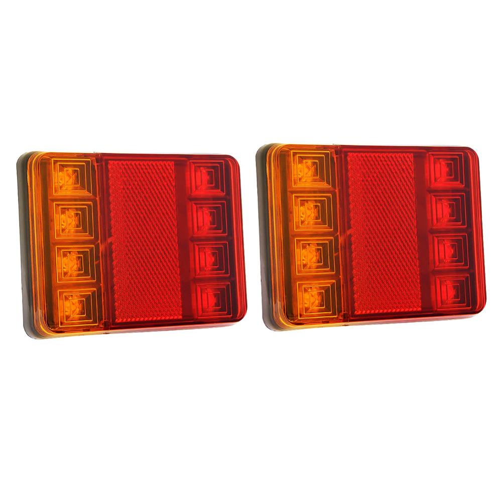 2Pcs Universal 8 LED Trailer Rear Light Board Tail... – Grandado