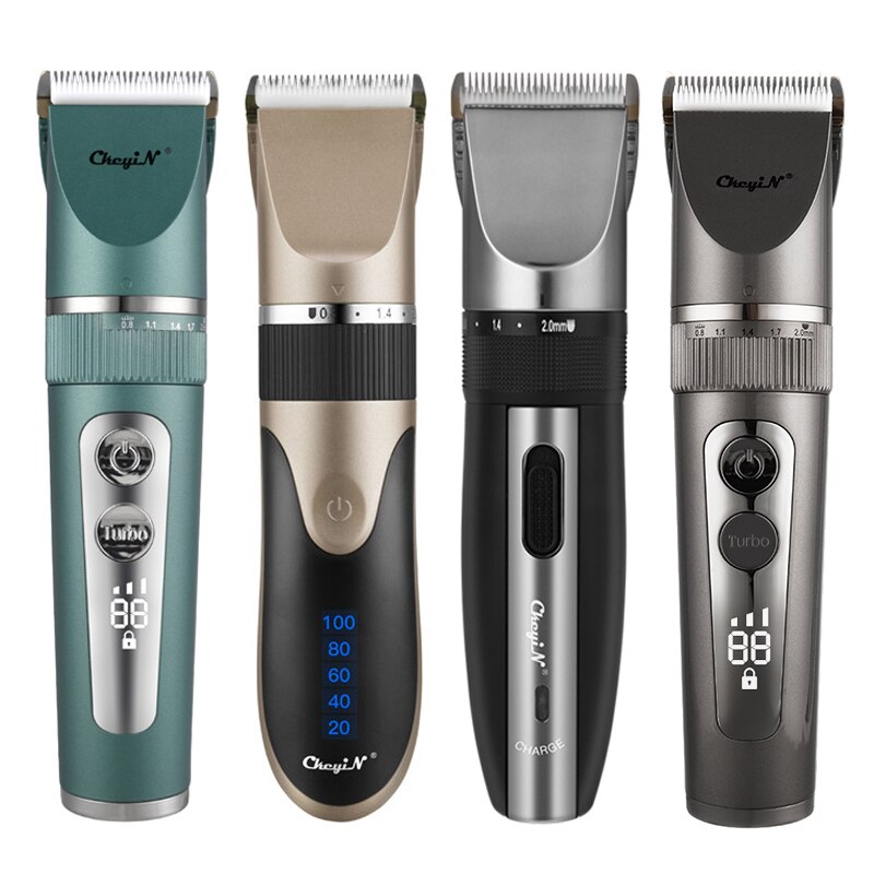USB Rechargeable Electric Hair Clipper Ceramic Bla... – Grandado