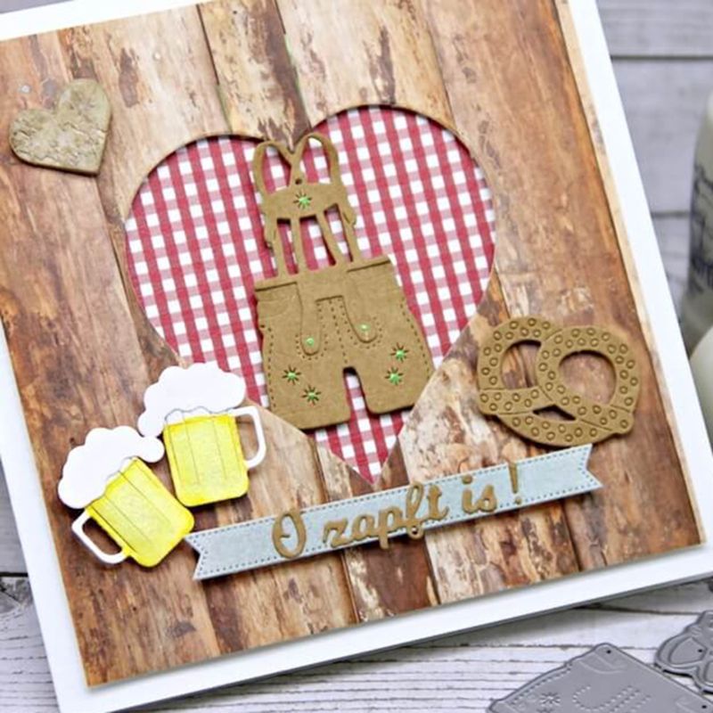 Beer Metal Cutting Dies Stencil Scrapbooking DIY A... – Grandado