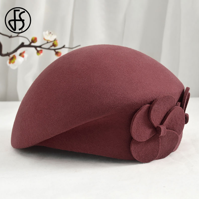 Fs Winter Hoeden Voor Vrouwen Baret Wolvilt Fedora... – Grandado