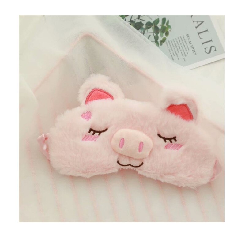 1PC Kawaii Pig Eye Mask Cartoon Sleeping Mask Plus... – Grandado