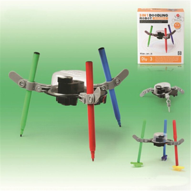 3 IN 1 Doodling Robot Graffiti Electrical Auto Dra... – Vicedeal