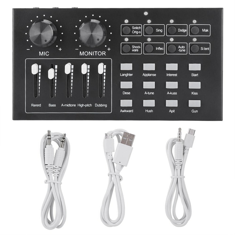 External o Sound Card Singing Microphone Live Broa... – Grandado