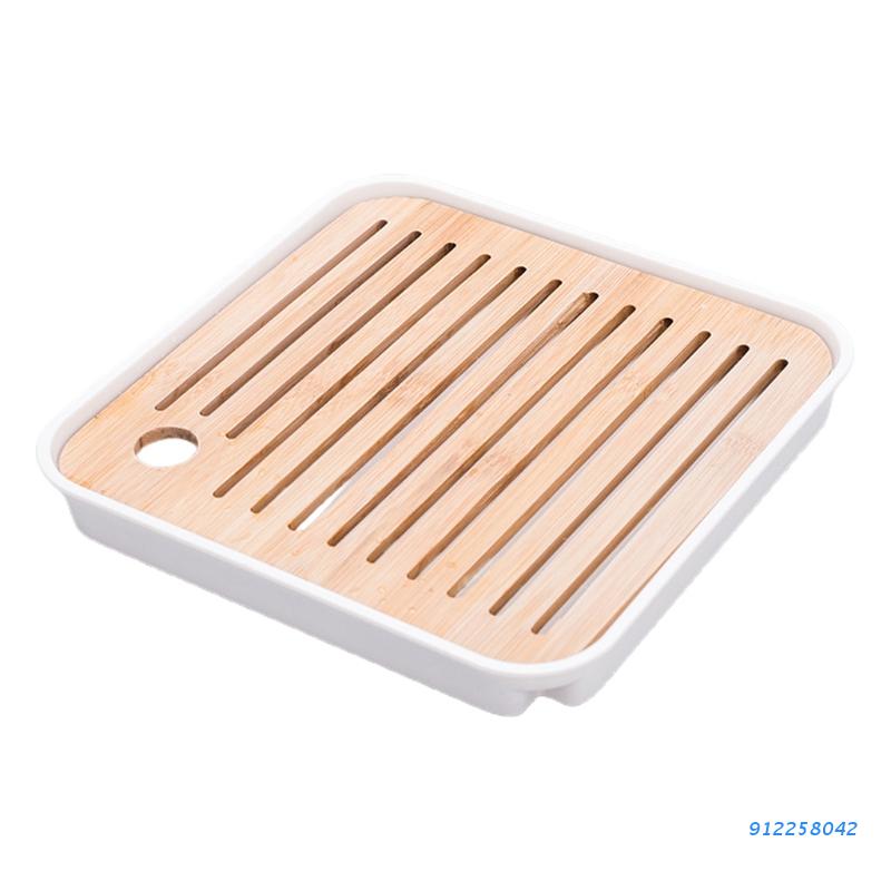 Square Simple Dry Soak Tea Tray Eco-Friendly Woode... – Grandado