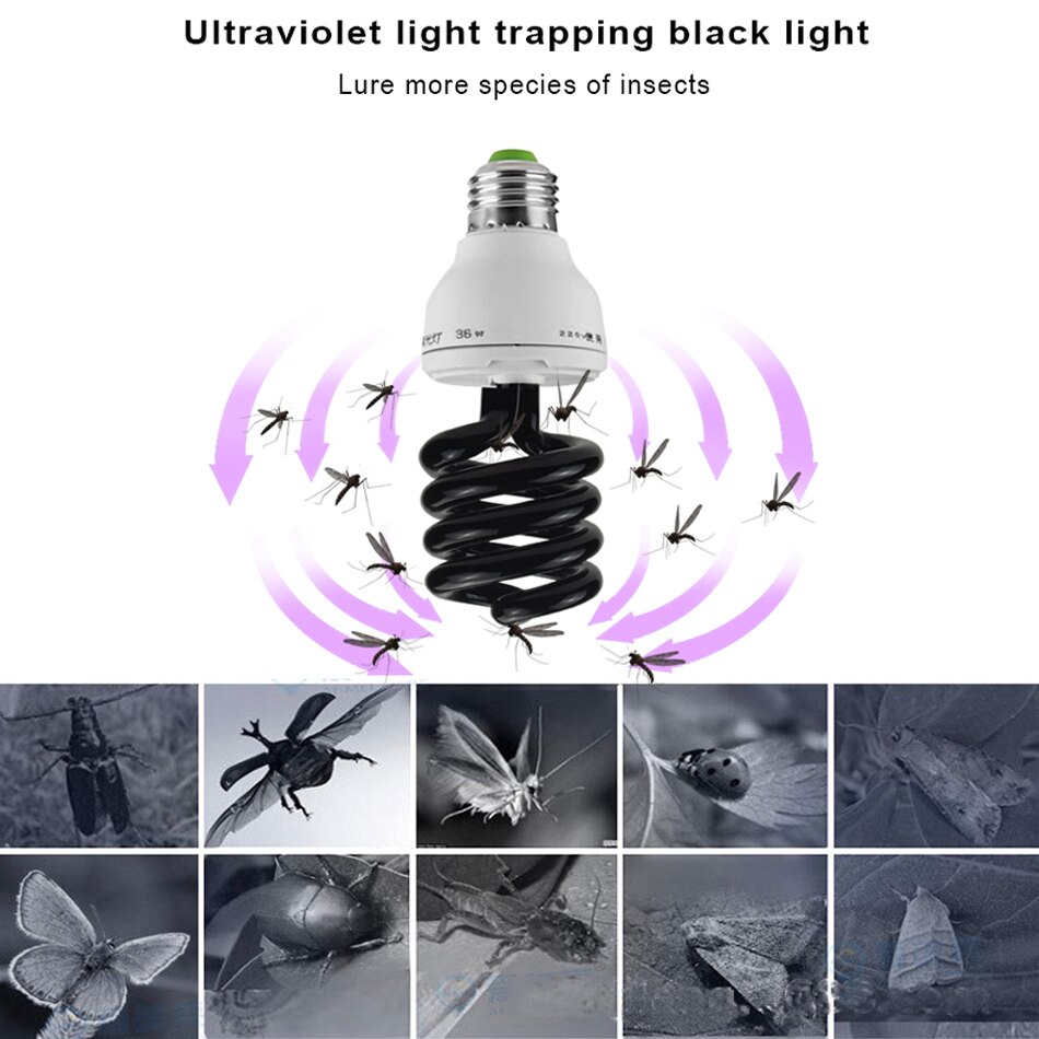 E27 15W 30W 40W 220V Spiral Quartz Fluorescent UV ... – Vicedeal